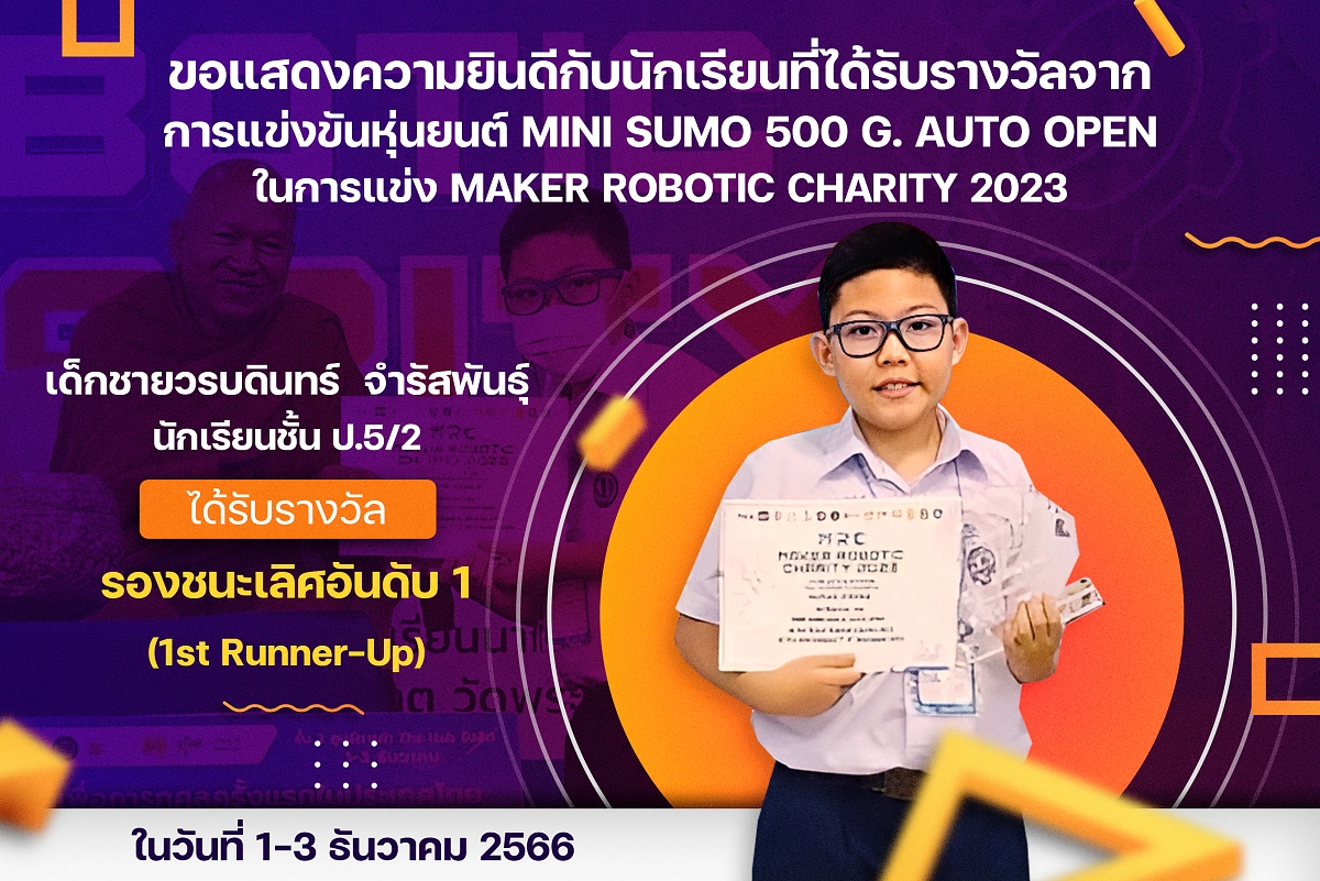 ข่าวประชาสัมพันธ์ - ขอแสดงความยินดีกับนักเรียนที่ได้รับรางวัล จากการ ...