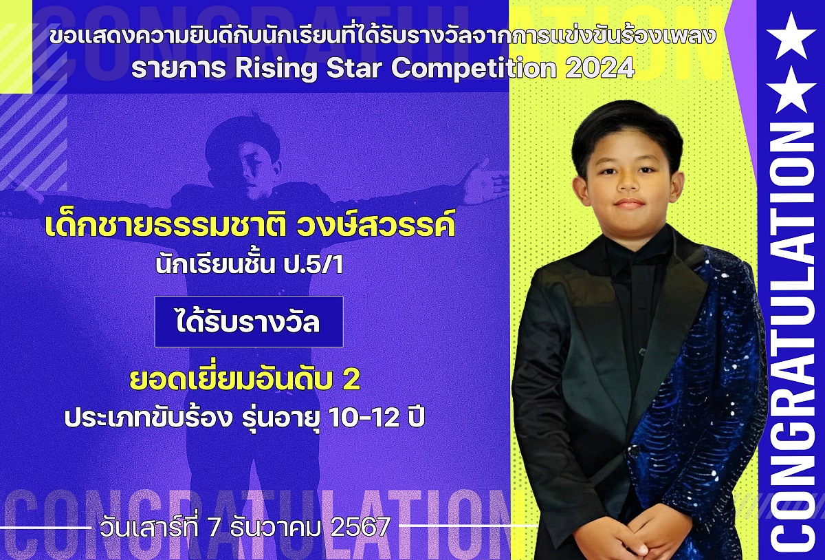 ข่าวประชาสัมพันธ์ - ขอแสดงความยินดีกับนักเรียนที่ได้รับรางวัลจากการ ...